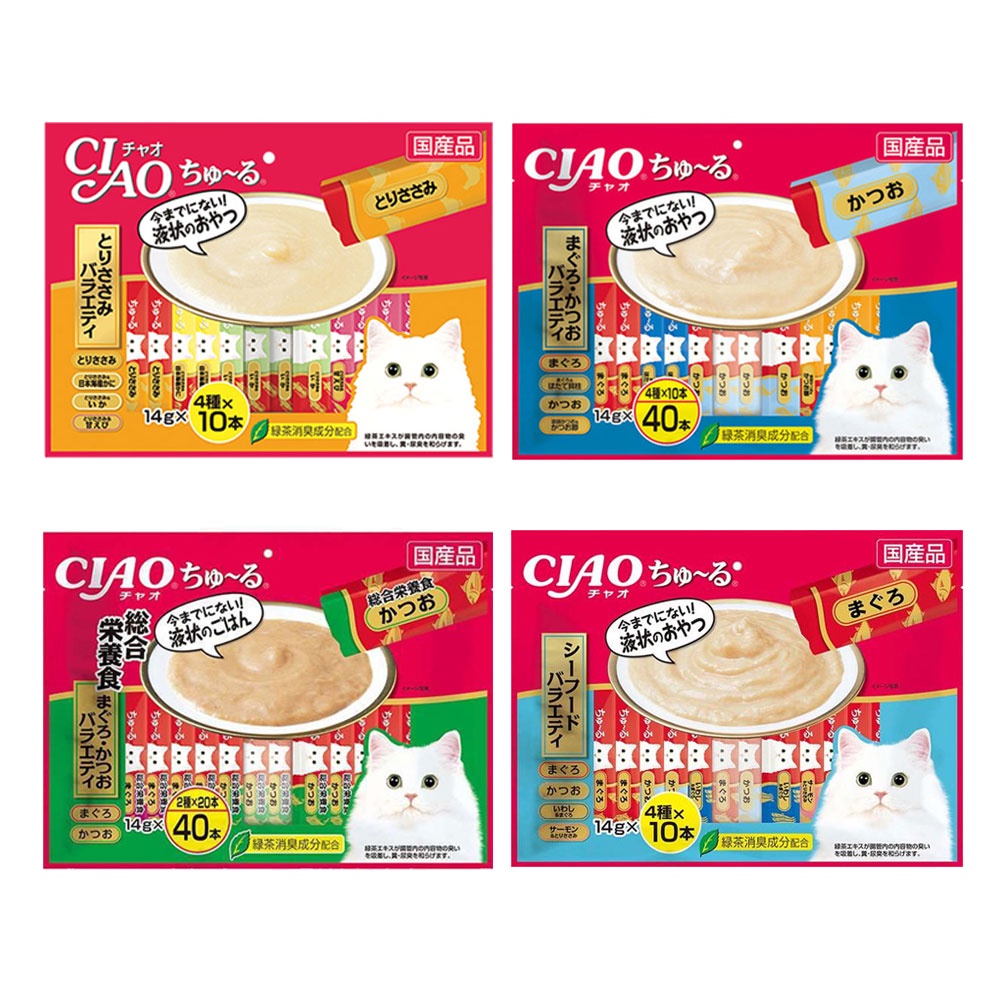 ★Petshop寵物網★CIAO 肉泥14gx40入袋裝 貓肉泥 | 蝦皮購物