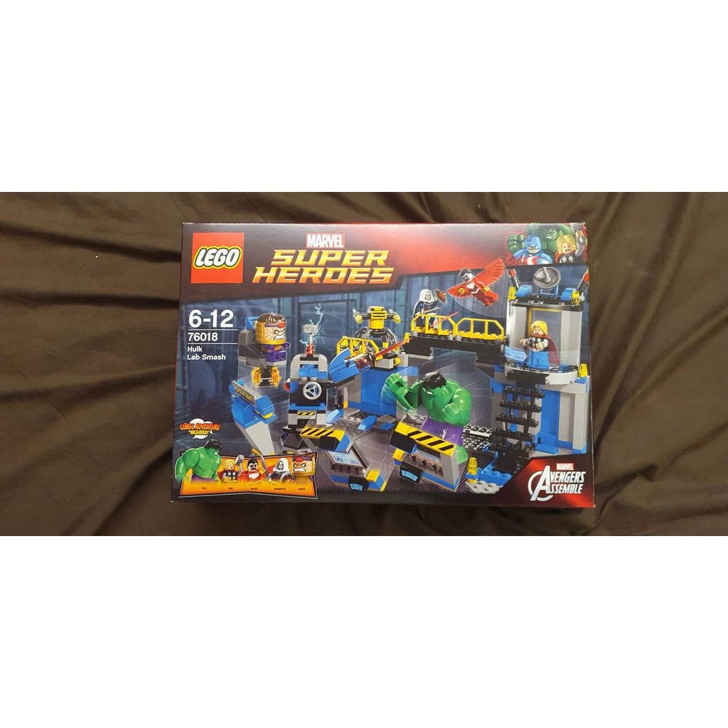 LEGO 樂高 76018 Marvel 超級英雄 Hulk Lab Smash | 蝦皮購物