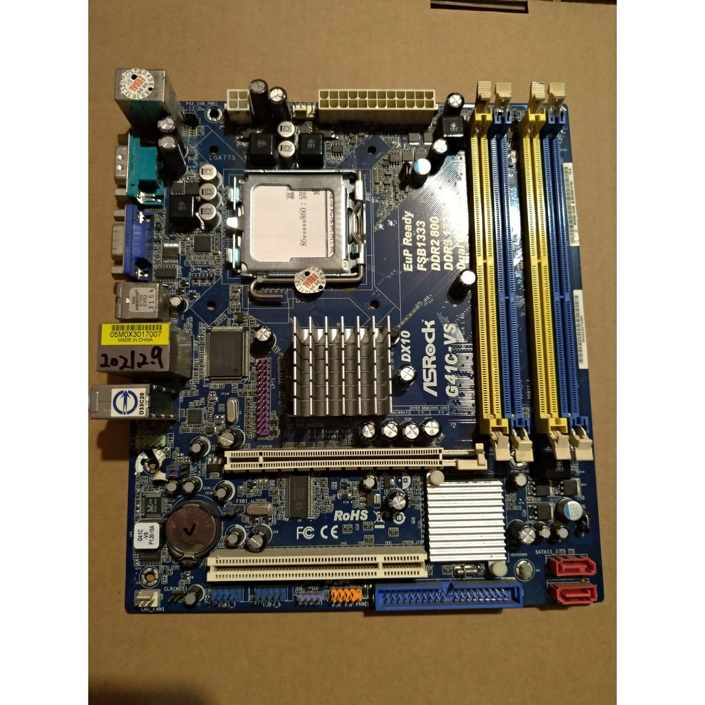 華擎 Asrock G41C-VS 775 Combo 主機板 DDR2 DDR3 | 蝦皮購物