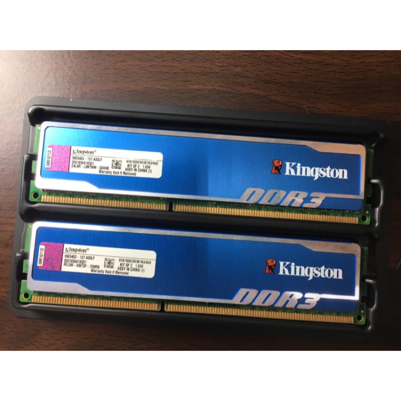 金士頓 DDR3 1600 2G X2 共 4GB 4G KHX1600C9D3K2/4GX 記憶體 超頻 | 蝦皮購物