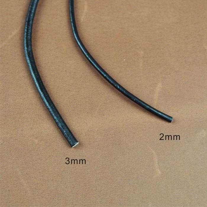 beagle 手作 1呎(30cm) $22元*【黑色 圓皮繩3mm】/圓皮線3mm/DIY材料/皮革/皮線 | 蝦皮購物