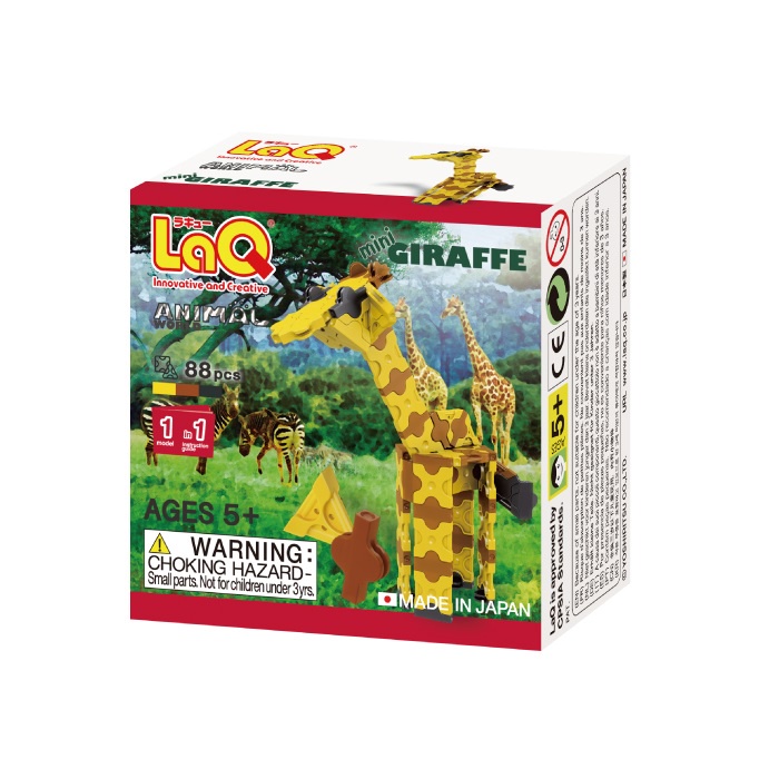 【LaQ】Q版長頸鹿 (88pcs) 日本製造立體3D拼接積木/益智玩具/台灣獨家代理 | 蝦皮購物