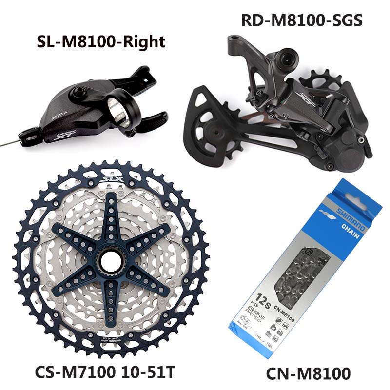 Shimano DEORE XT SLX DEORE M8100 M7100 M6100 12 速套件 MTB 山地自行 | 蝦皮購物