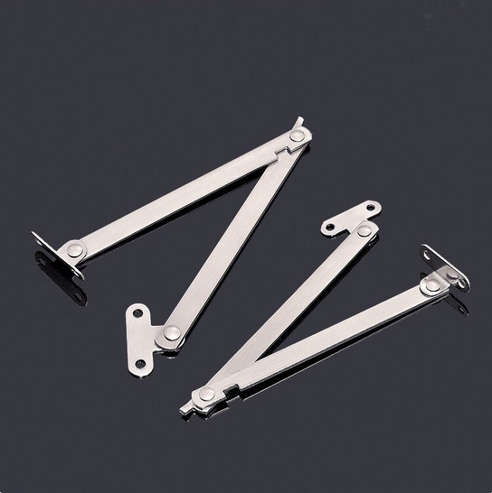 【susumy】不鏽鋼摺疊支撐桿 2mm厚 摺疊拉桿 二折撐桿 支撐桿 櫃門支撐桿 上翻拉桿 2入組 | 蝦皮購物
