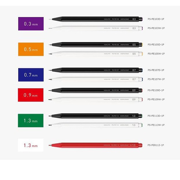 [大塊文具含發票] 日本 國譽 KOKUYO enpitsu自動鉛筆 0.3/0.5/0.7/0.9/1.3 mm | 蝦皮購物