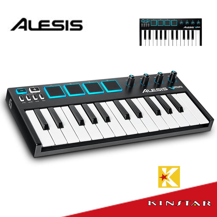 ALESIS V Mini 主控鍵盤 便攜式 25鍵 USB-MIDI 控制器【金聲樂器】 | 蝦皮購物