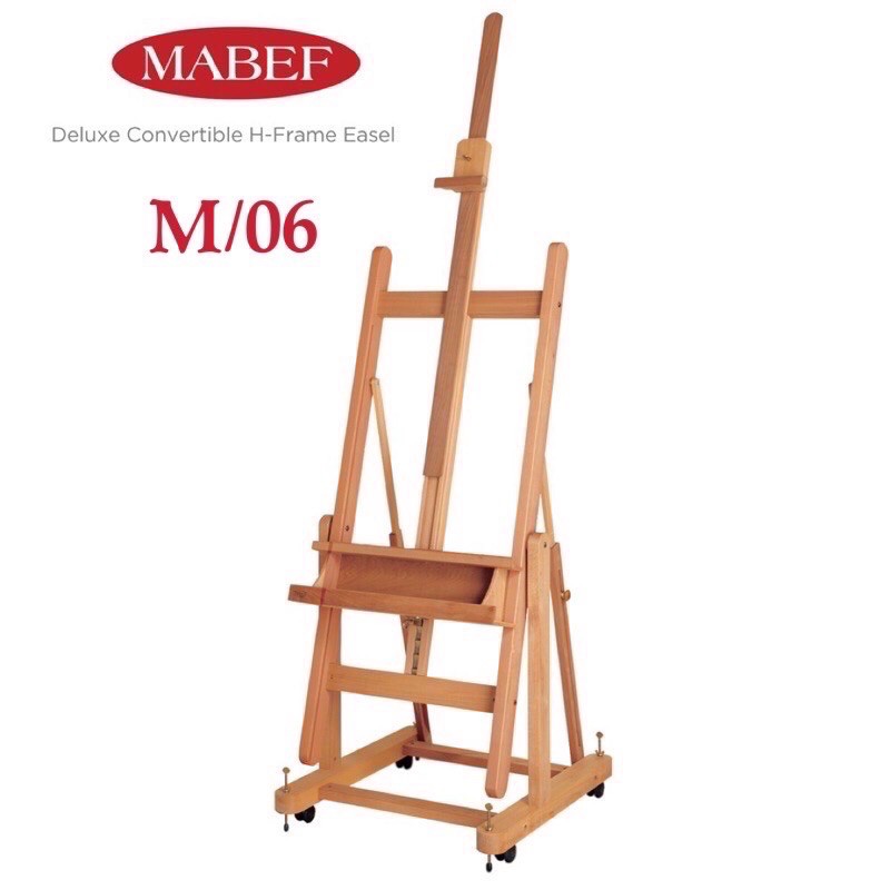 🇮🇹 M.A.B.E.F. Mabef M06 義大利原裝 山毛櫸木 大型畫架 工作室畫架 有滾輪 好移動 高級畫架 | 蝦皮購物