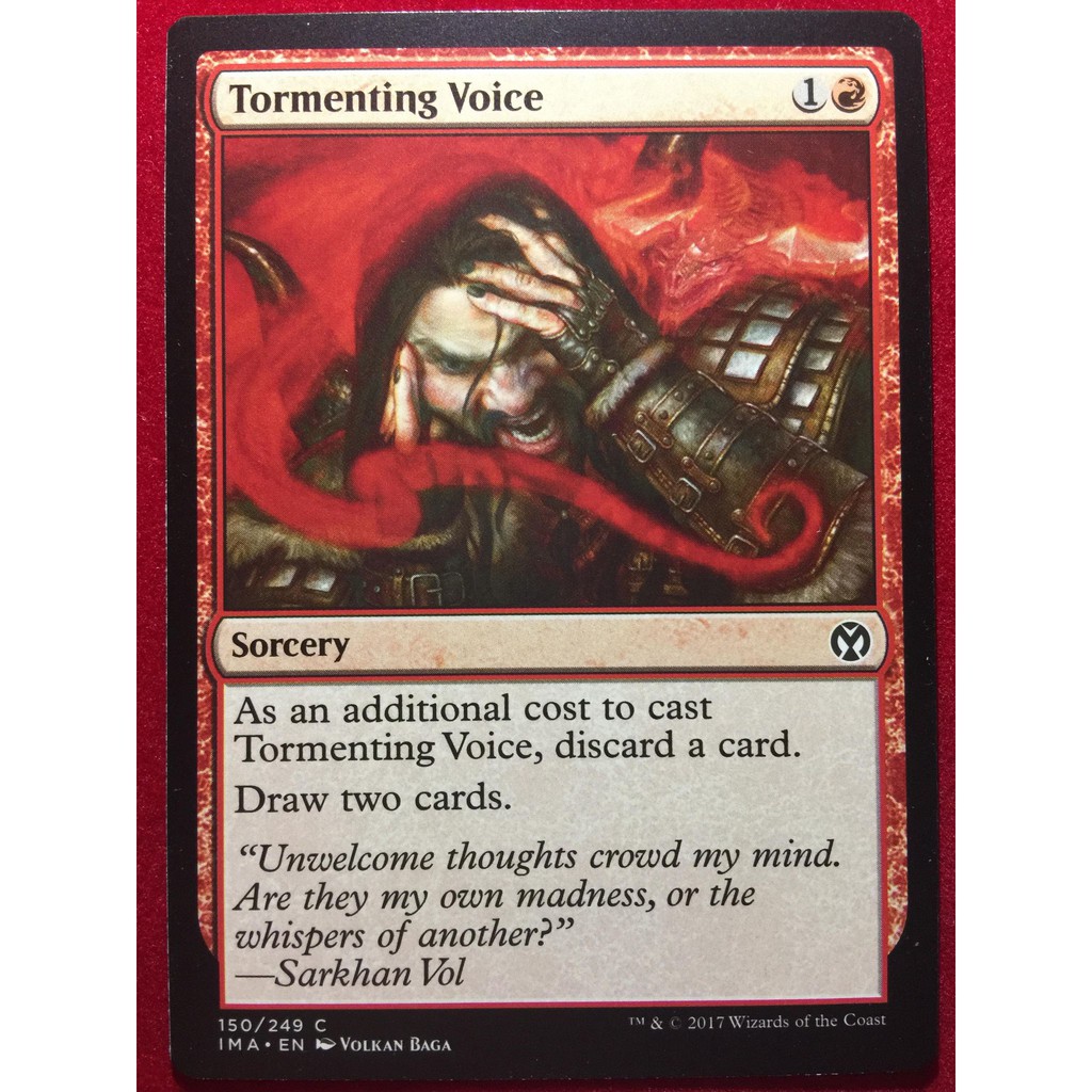 [Lucky] 🌸魔法風雲會 MTG🌸 精英大師 (IMA) 折磨幽聲 Tormenting Voice | 蝦皮購物