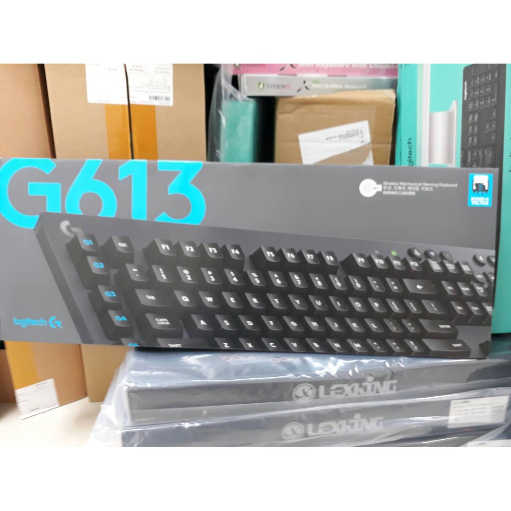 羅技 Logitech G613 無線機械式遊戲鍵盤 USB藍牙 跨平台 多裝置 手托 送手機架 黑色 2年保固 | 蝦皮購物