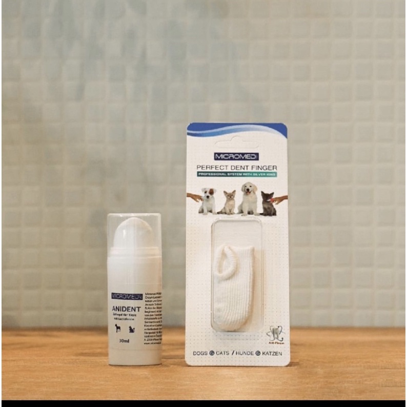 《時尚貓》德國製MICROMED抗菌銀離子指套/ANIDENT牙齒清潔凝膠 | 蝦皮購物