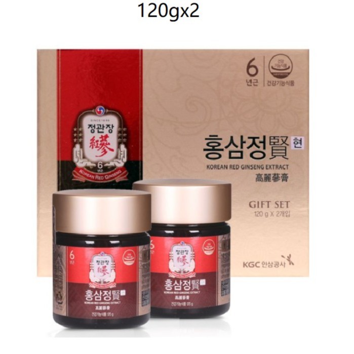 韓國正官庄高麗蔘膏紅蔘精賢濃縮液120g/120gx2瓶/100/200套盒 | 蝦皮購物