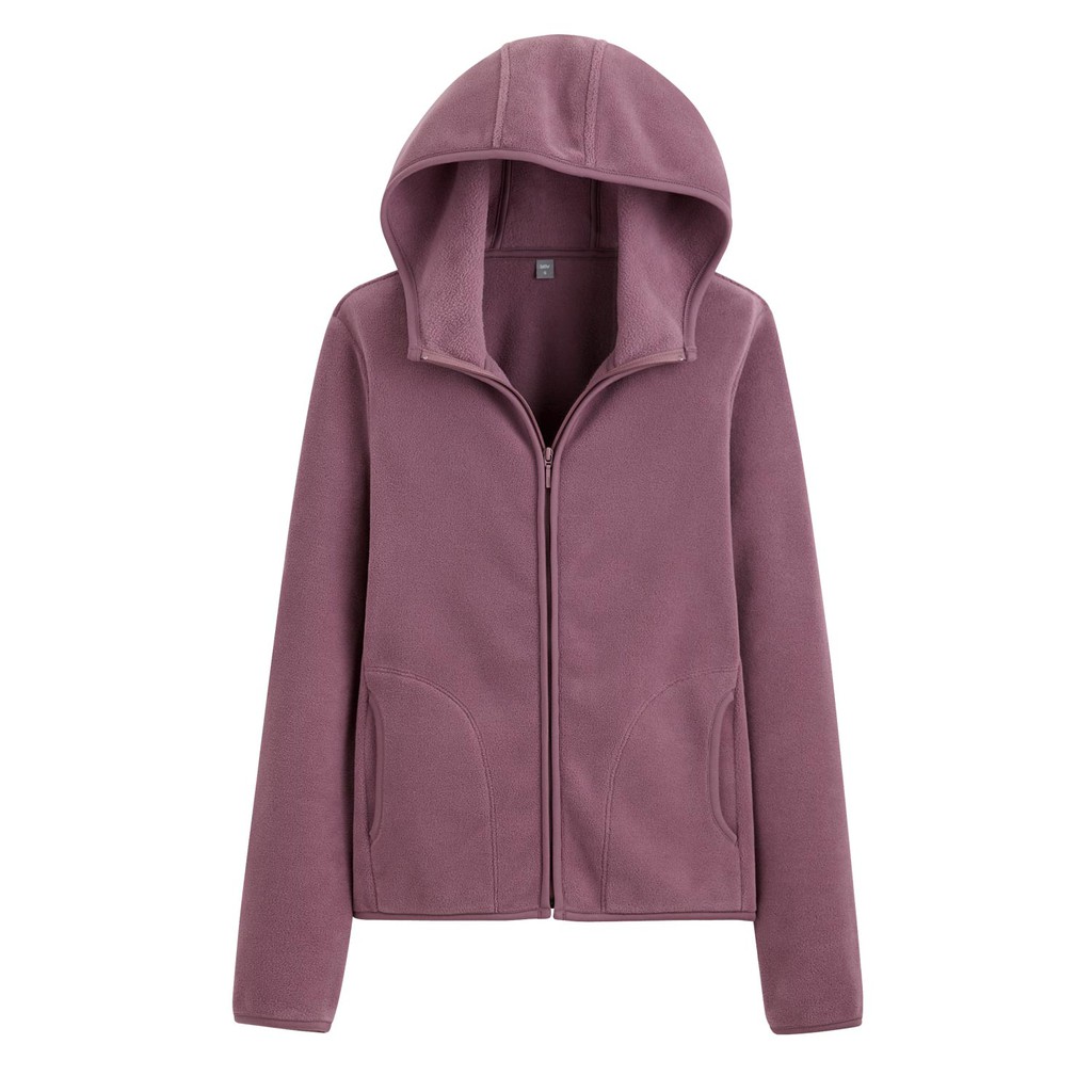 轉售lativ Fleece連帽外套-女(玫紫-L) | 蝦皮購物