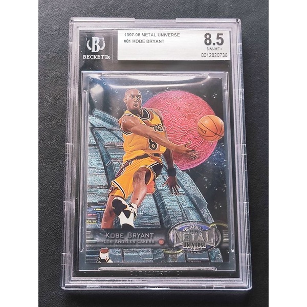 鑑定卡 科比 1997-98 Metal Universe Kobe Bryant #81 BGS 8.5 Lakers | 蝦皮購物