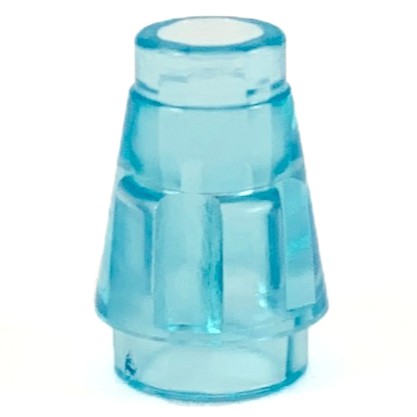 樂高 LEGO 透明 淺藍色 1x1 圓錐 4589b 6139460 Trans Light Blue Cone | 蝦皮購物