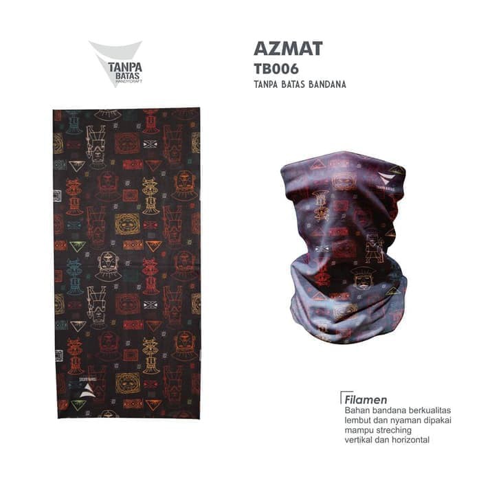 無限摩托車面罩頭巾 Asmat 圖案 TB006 不是 CK 頭巾 | 蝦皮購物