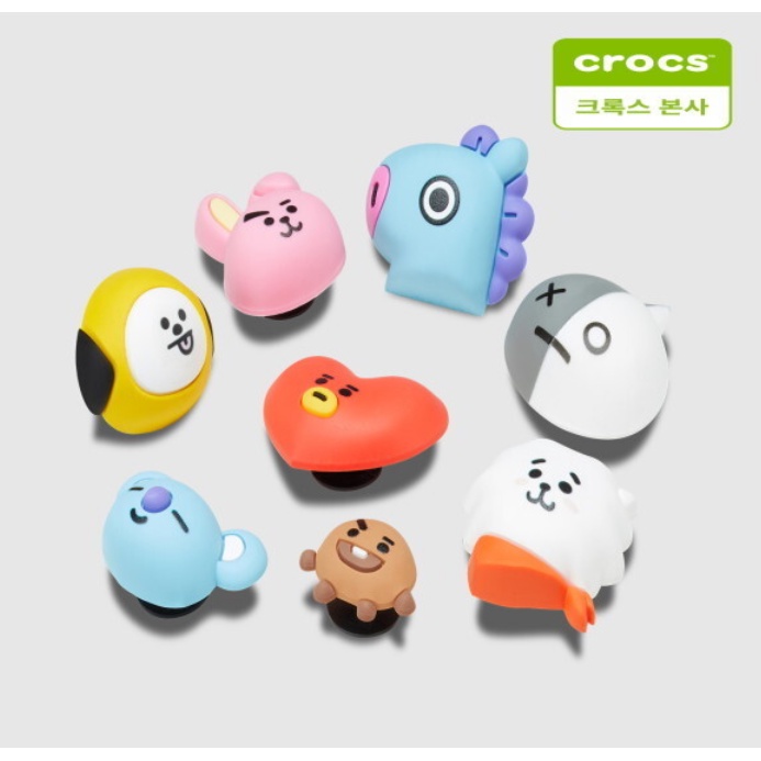 [BT21] - Crocs X BT21 Colllaboration 8 Pack JIBBITZ 10010054 | 蝦皮購物