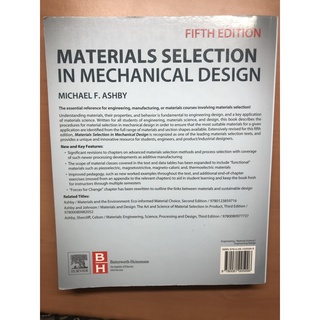 Materials Selection in Mechanical Design 大學用書 材料系 9.5成新 | 蝦皮購物