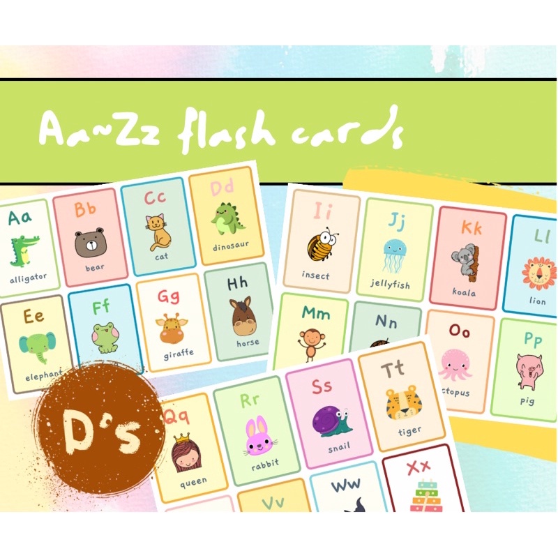 自製教材｜Aa~Zz flash cards | 蝦皮購物