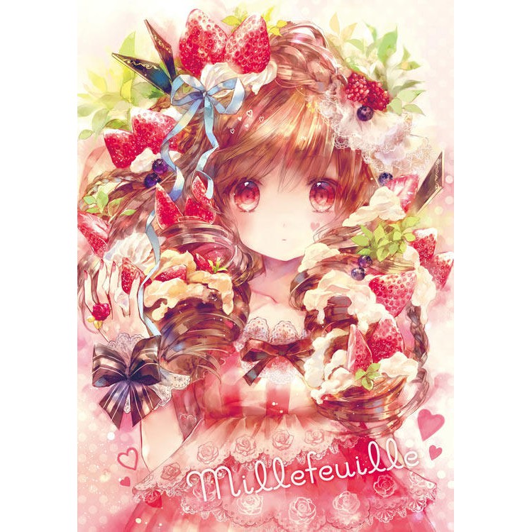 03-059 108片日本進口拼圖 華麗夢幻粉紅草莓法式千層派 甜點 鬼貓 工畫堂 | 蝦皮購物