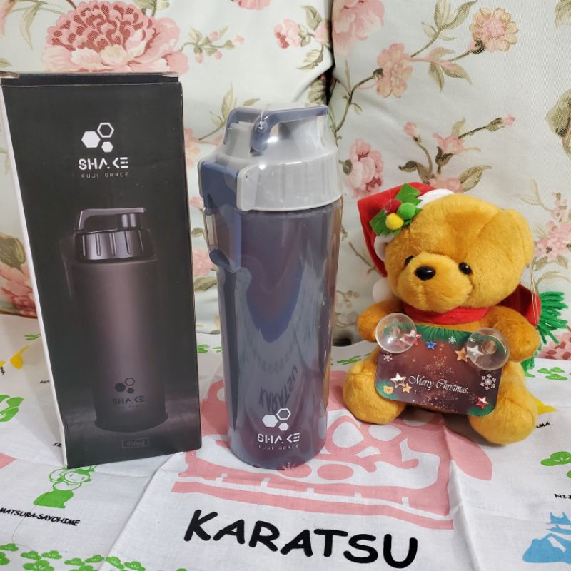 【FUJI-GRACE富士雅麗】Tritan運動磨砂搖搖杯800ml (水壺 | 附攪拌球)(銀灰色) | 蝦皮購物