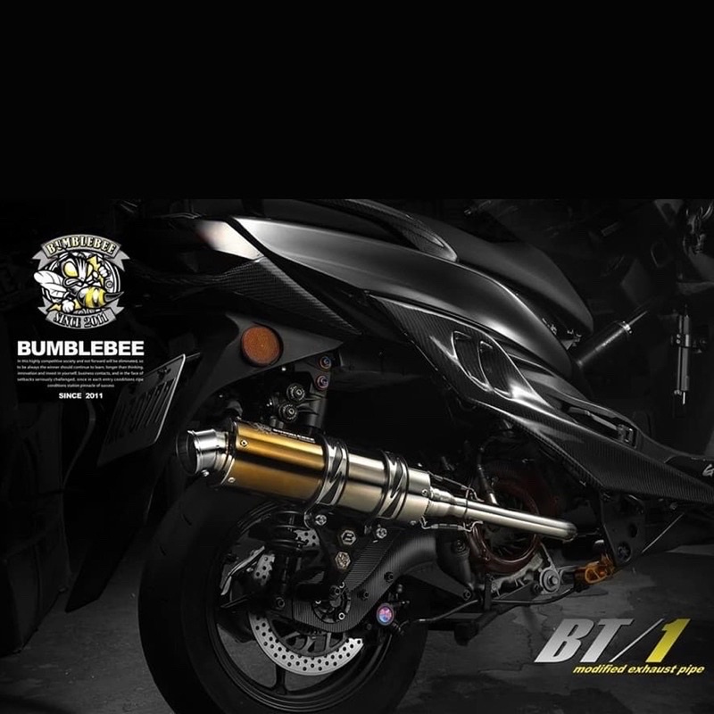 高雄鼎金 黃蜂管 Bumblebee 黃蜂排氣管 BT1 圓形鈦管_黃金鈦 BT1 圓形鈦管_藍鈦 | 蝦皮購物