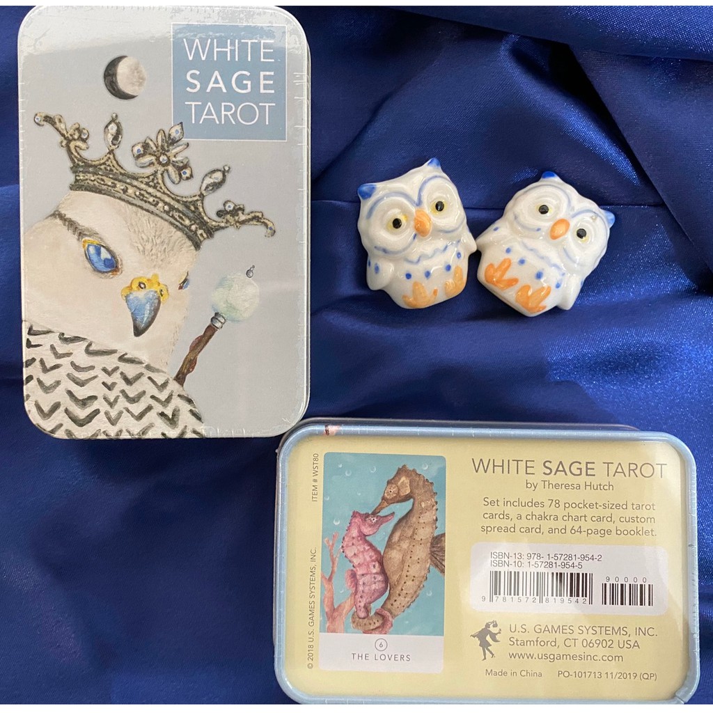 [牌的世界] 正版現貨 白色鼠尾草塔羅牌White Sage Tarot (附中文電翻) | 蝦皮購物