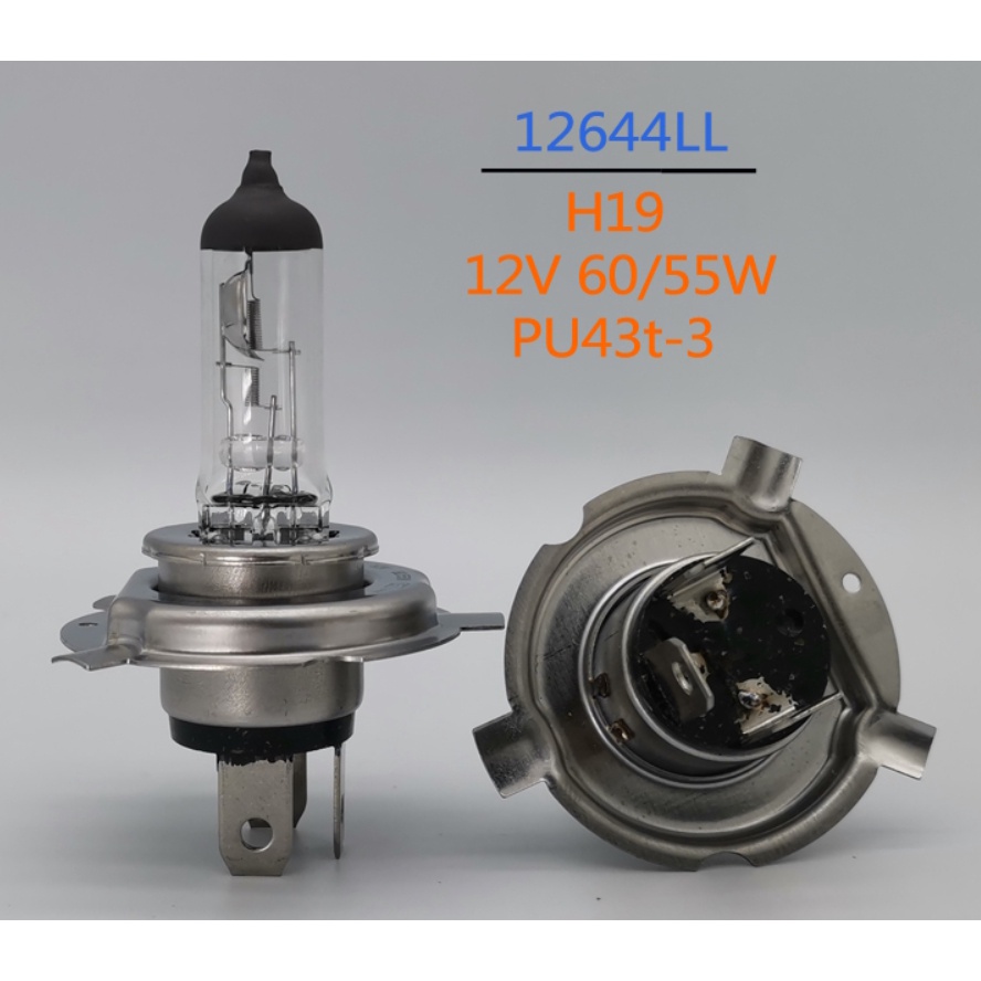 納西斯小舖 PHILIPS H19 12644 LL 12V 60/55W PU43t- 德國製 | 蝦皮購物