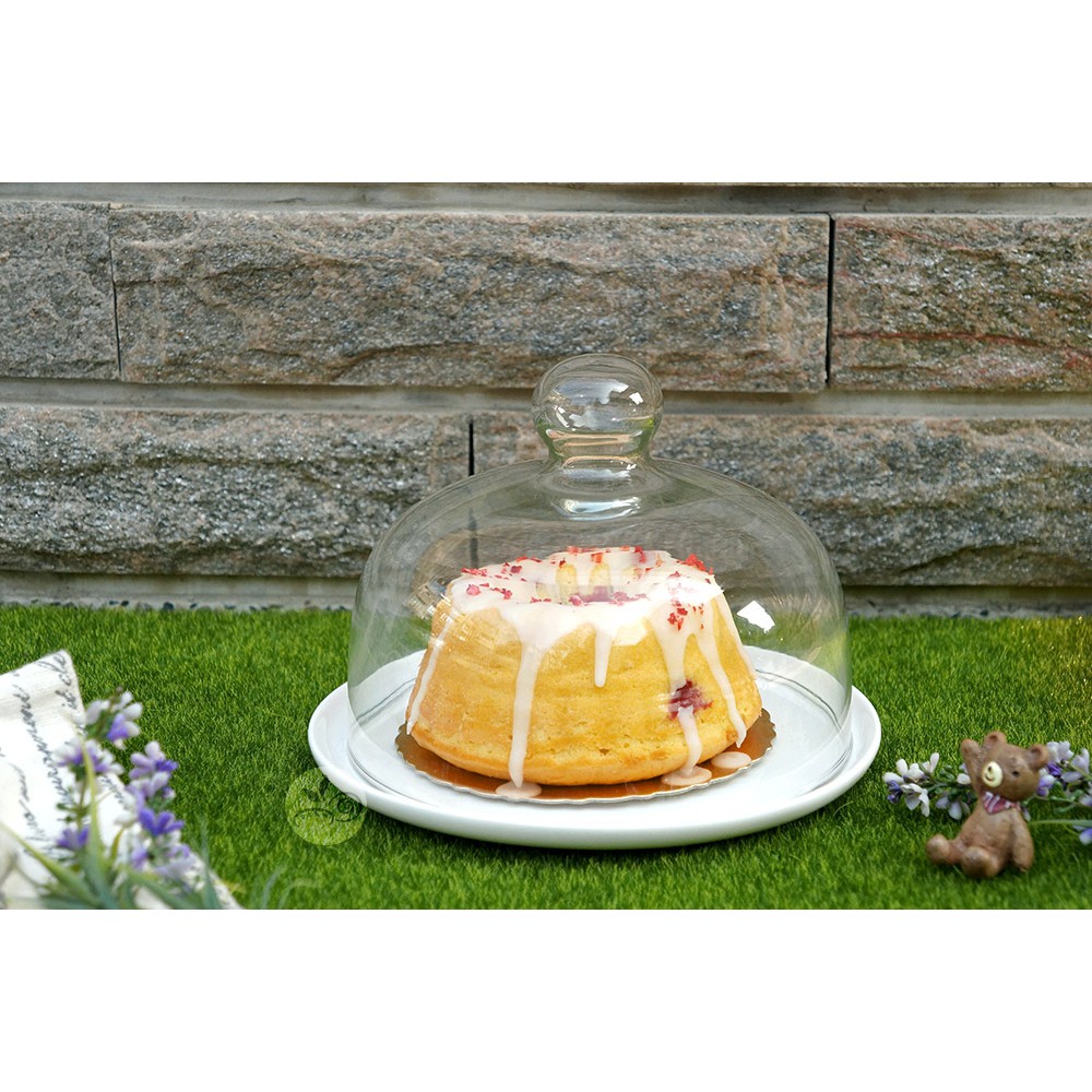 蛋糕展示盤_瓷盤(含玻璃蓋)_B075-008 | 蝦皮購物