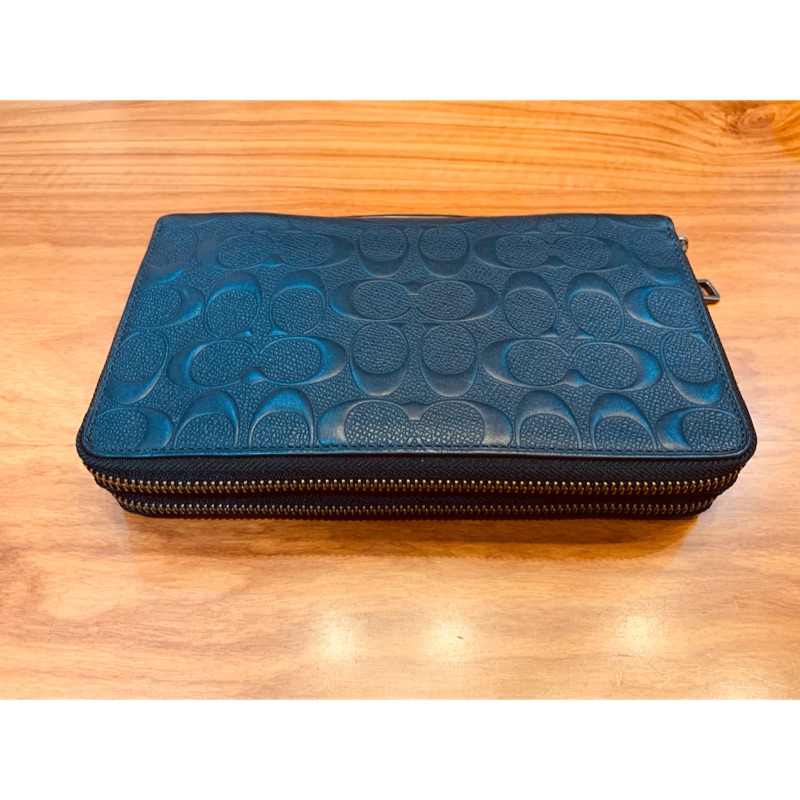 COACH 男用雙拉鍊長夾 | 蝦皮購物