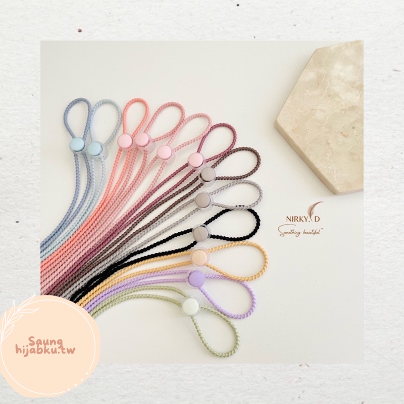 [READY] Strap Mask / Connector Masker / Tali Masker Hijab | 蝦皮購物