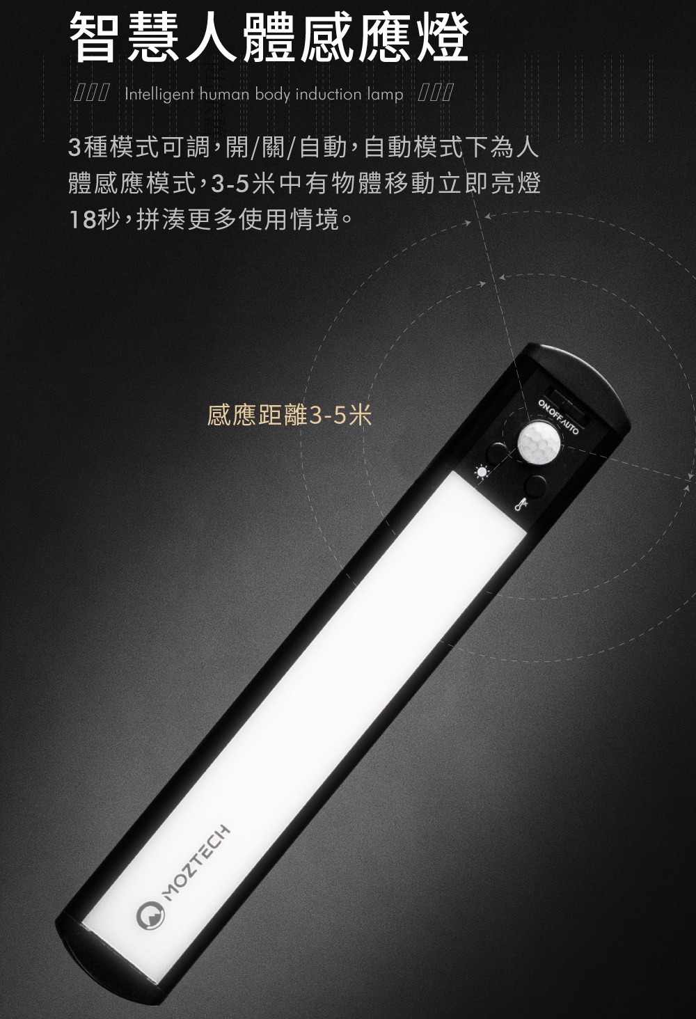 MOZTECH 多功能支架LED無線感應燈 BANG 燈 變變燈 MO-A0003 | 蝦皮購物