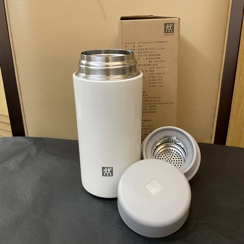 【柴媽黑白賣】 全新 德國雙人牌ZWILLING 420ML 濾網 不鏽鋼 真空杯 / 保溫杯 | 蝦皮購物