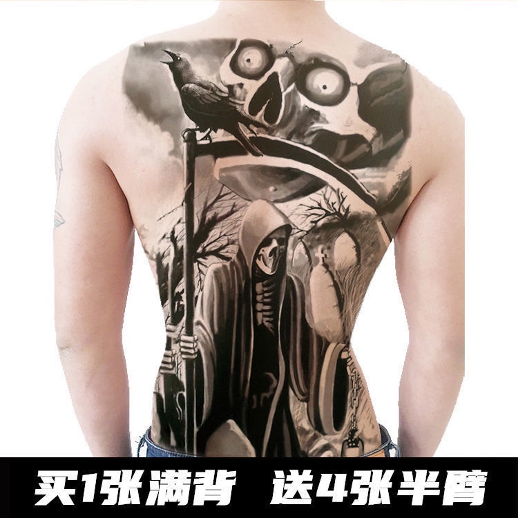 【滿799免運】滿背後背紋身貼防水男女持久大圖趙雲子龍九龍拉棺仿真刺青花臂貼jioyh DRWW | 蝦皮購物