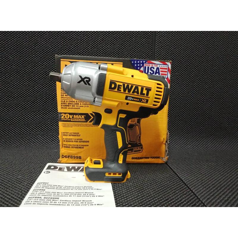 【小強工具】全新 得偉 美國製造 DCF899 DCF899HB 20V 無刷 強力型 衝擊扳手 電動扳手 DCF897 | 蝦皮購物