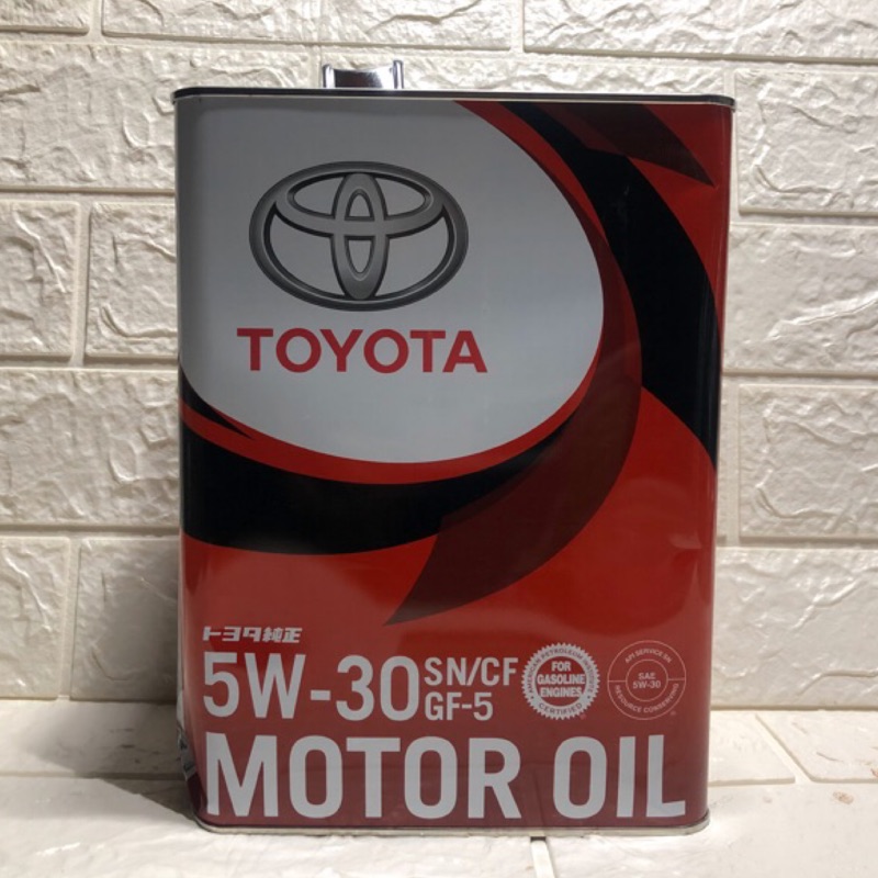 TOYOTA 5W-30 5W30 API SN ILSAC GF-5 機油 豐田 日本原裝4L鐵罐 0878 | 蝦皮購物