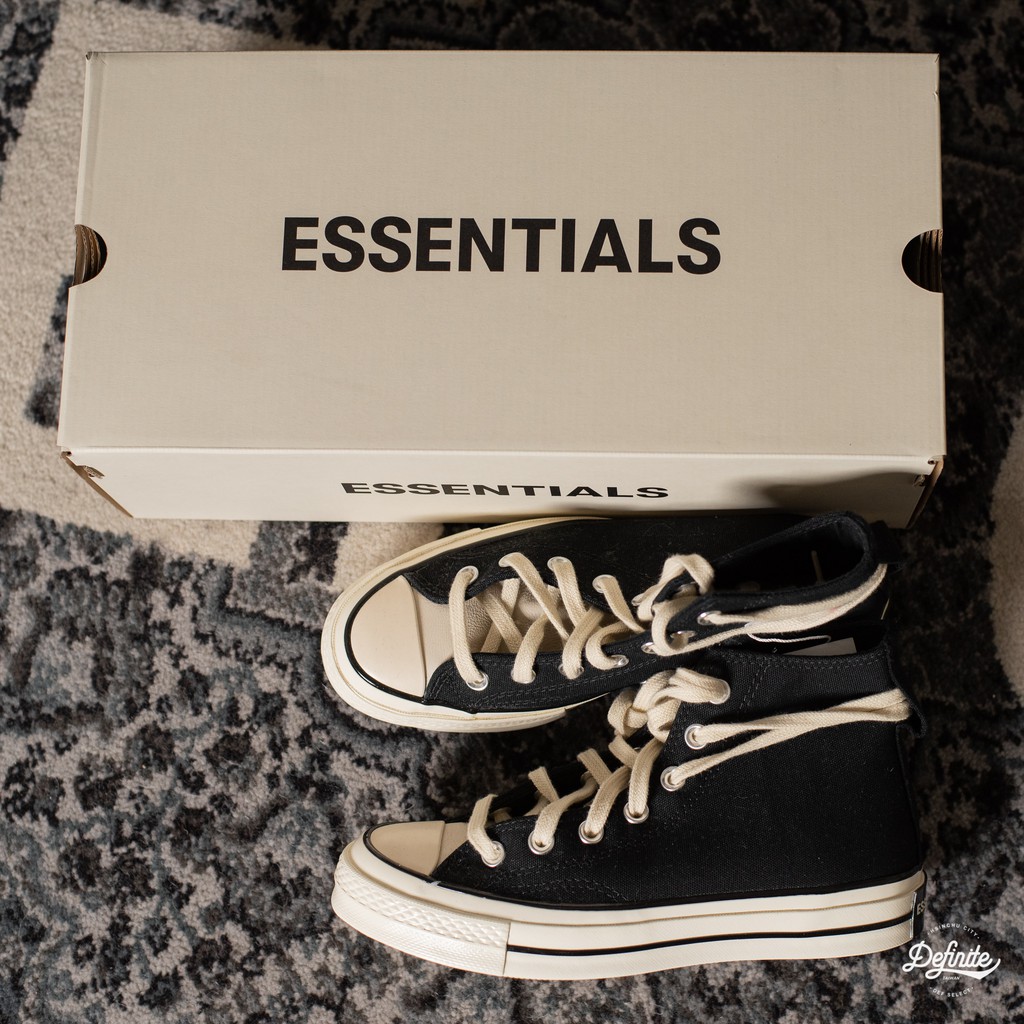 『Definite』Converse x FOG ESSENTIALS Chuck 70 黑色 167954C 帆布鞋 | 蝦皮購物