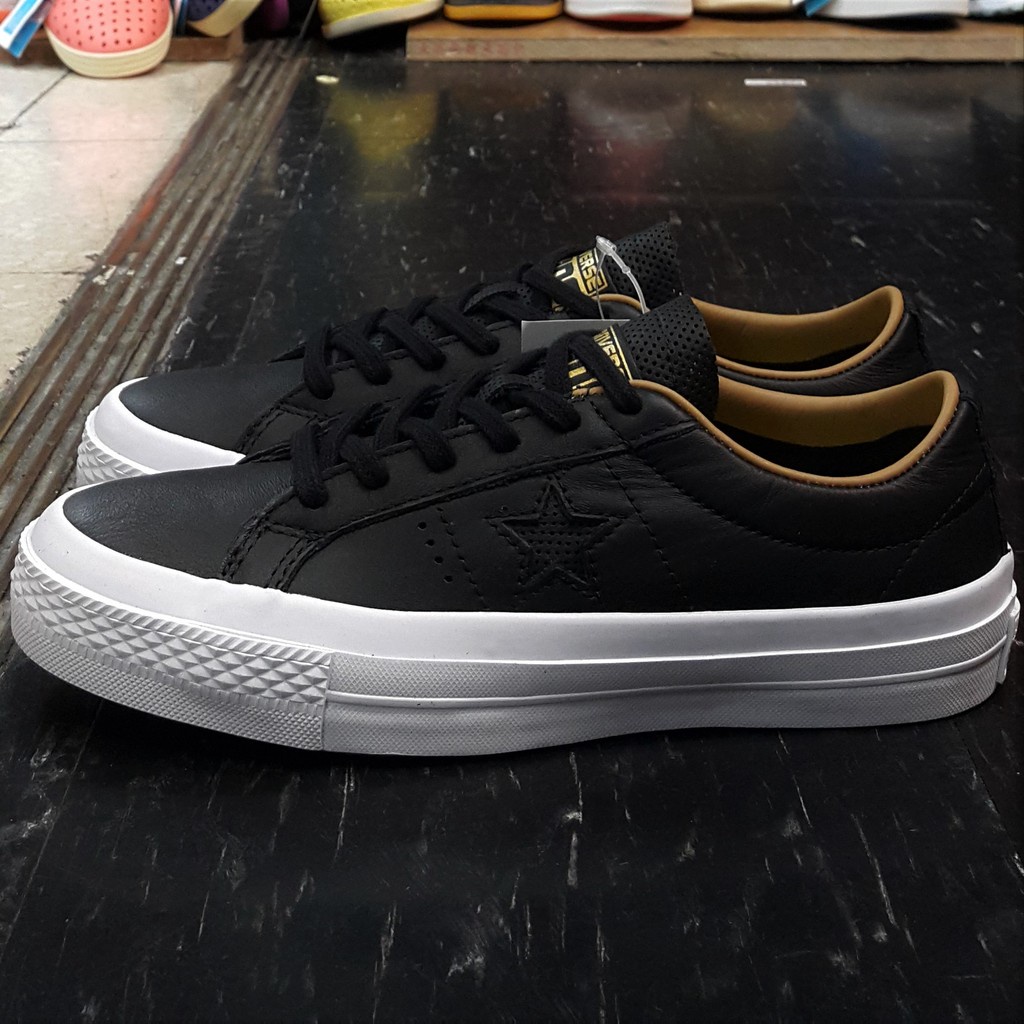 TheOneShop Converse ONE STAR 黑色 黑白 米白 藍色 麂皮 皮革 魔鬼氈 158369C | 蝦皮購物