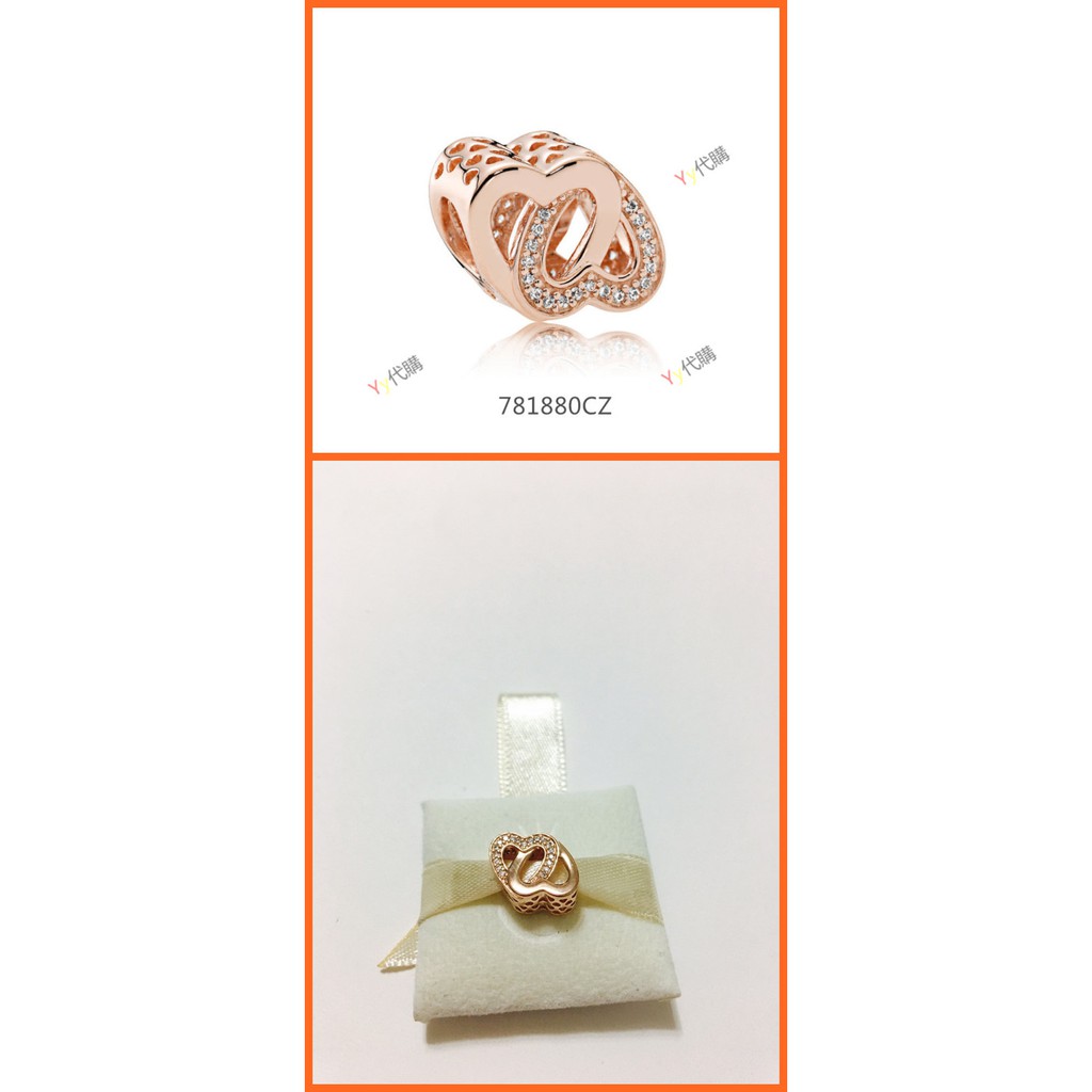 在台現貨 ️ 商品編號:781880CZ 心心相印寵愛玫瑰金 (可留言提供更清楚的實品拍照圖 -買賣更有保障) | 蝦皮購物