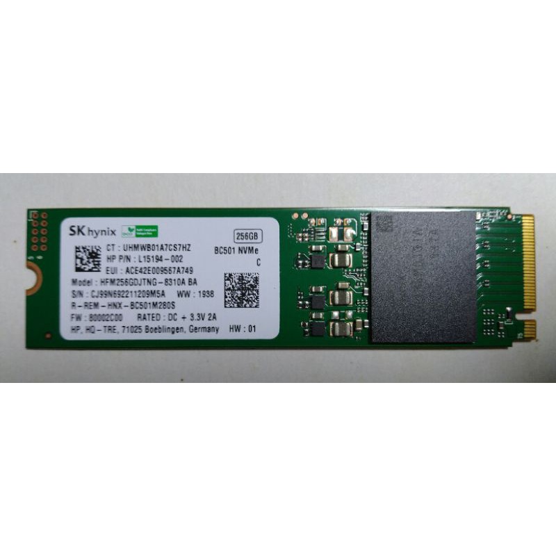SK hynix 256GB PCIe NVMe SSD | 蝦皮購物