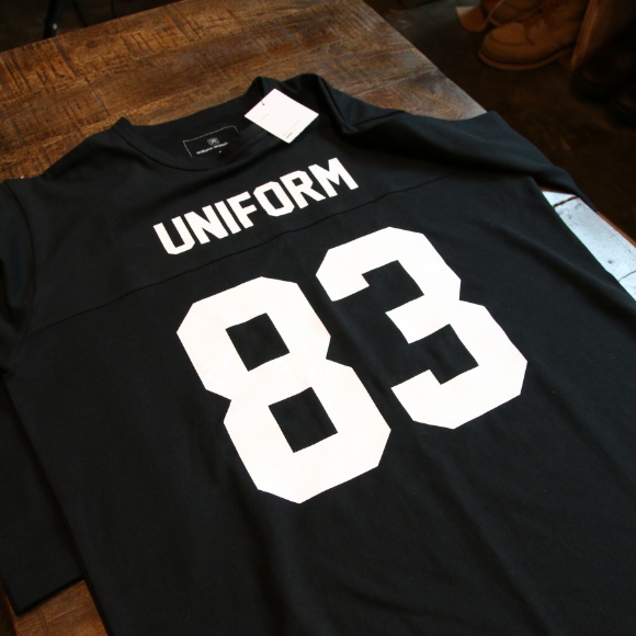 uniform experiment NUMBERING MESH 3/4 SLEEVE KNIT | 蝦皮購物
