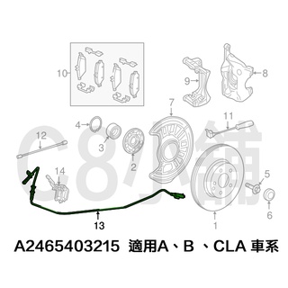含發票 台灣原廠件 A2465403215 A系列 賓士 原廠 ABS感知器 速度感知器 轉速感知器 Benz C8小舖 | 蝦皮購物