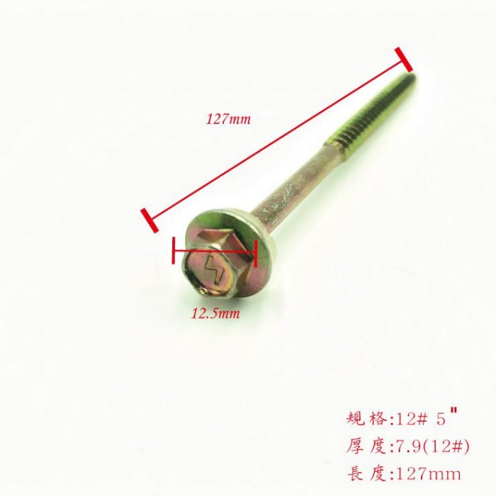 【singcoco】10支售 六角頭木工釘 大尺寸 鍍鋅 五彩 六角頭尖尾釘 鐵板牙 木螺絲釘 鐵工木工 | 蝦皮購物