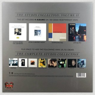 [英倫黑膠唱片Vinyl LP] 史汀/歷年專輯套裝 2 Sting/ The Studio Collection 2 | 蝦皮購物