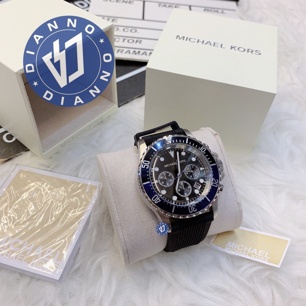 帝安諾-實體店面 Michael Kors 水鬼運動風格 三眼計時 矽膠錶帶腕錶 MK8365 現貨 | 蝦皮購物