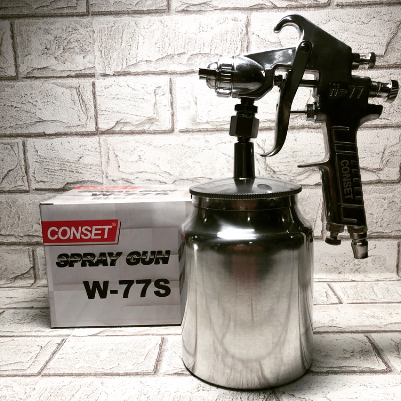 【小跩賣場】 W-77噴漆槍 W77 氣動噴漆槍 1000cc噴漆槍 油漆噴槍 下壺式 口徑3.0 高霧化 | 蝦皮購物