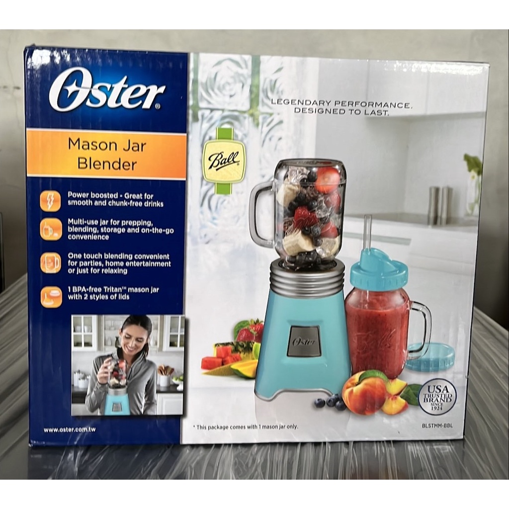 全新【美國OSTER奧士達】MASON JAR BLENDER隨鮮瓶果汁機 隨行果汁機 榨汁機 | 蝦皮購物