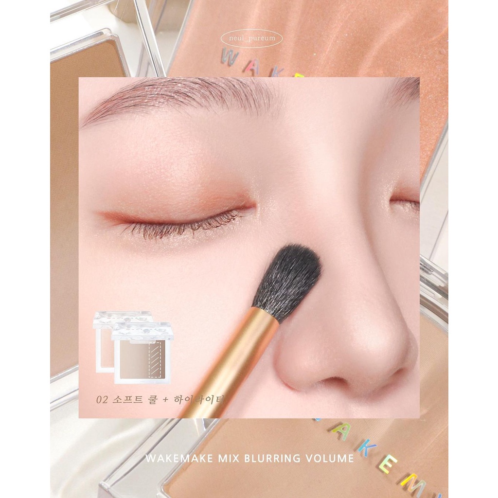 【搬運工】WAKEMAKE 漸層修容盤 4色光澤修容打亮盤 修容打亮 修容 瘦臉神器 V臉 陰影 高光 韓國代購 | 蝦皮購物