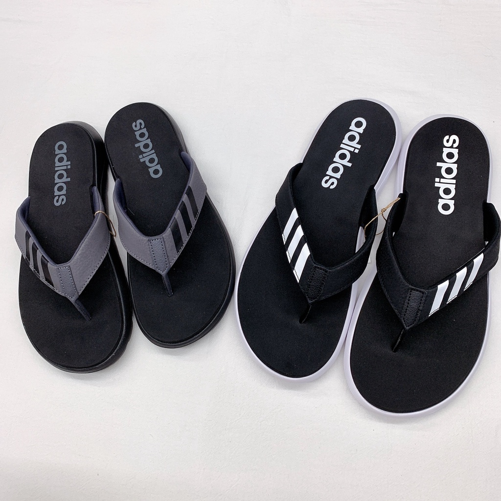 有間店🔹現貨🔹ADIDAS COMFORT FLIP FLOP 夾腳拖 拖鞋 男 女 EG2069黑白 FY8654黑灰 | 蝦皮購物