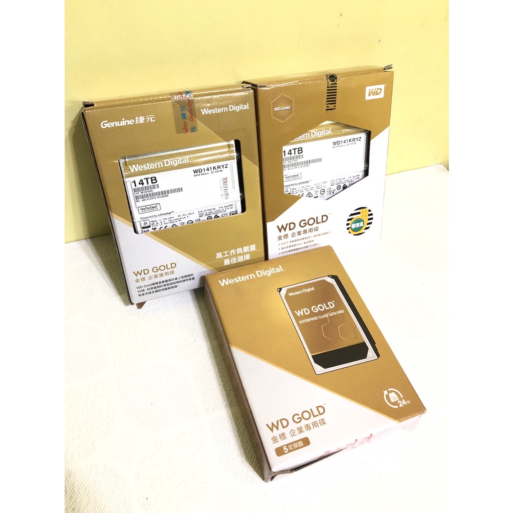[全新現貨/統編] WD 14TB【金標】企業硬碟/512MB/7200轉/五年保(WD141KRYZ) | 蝦皮購物