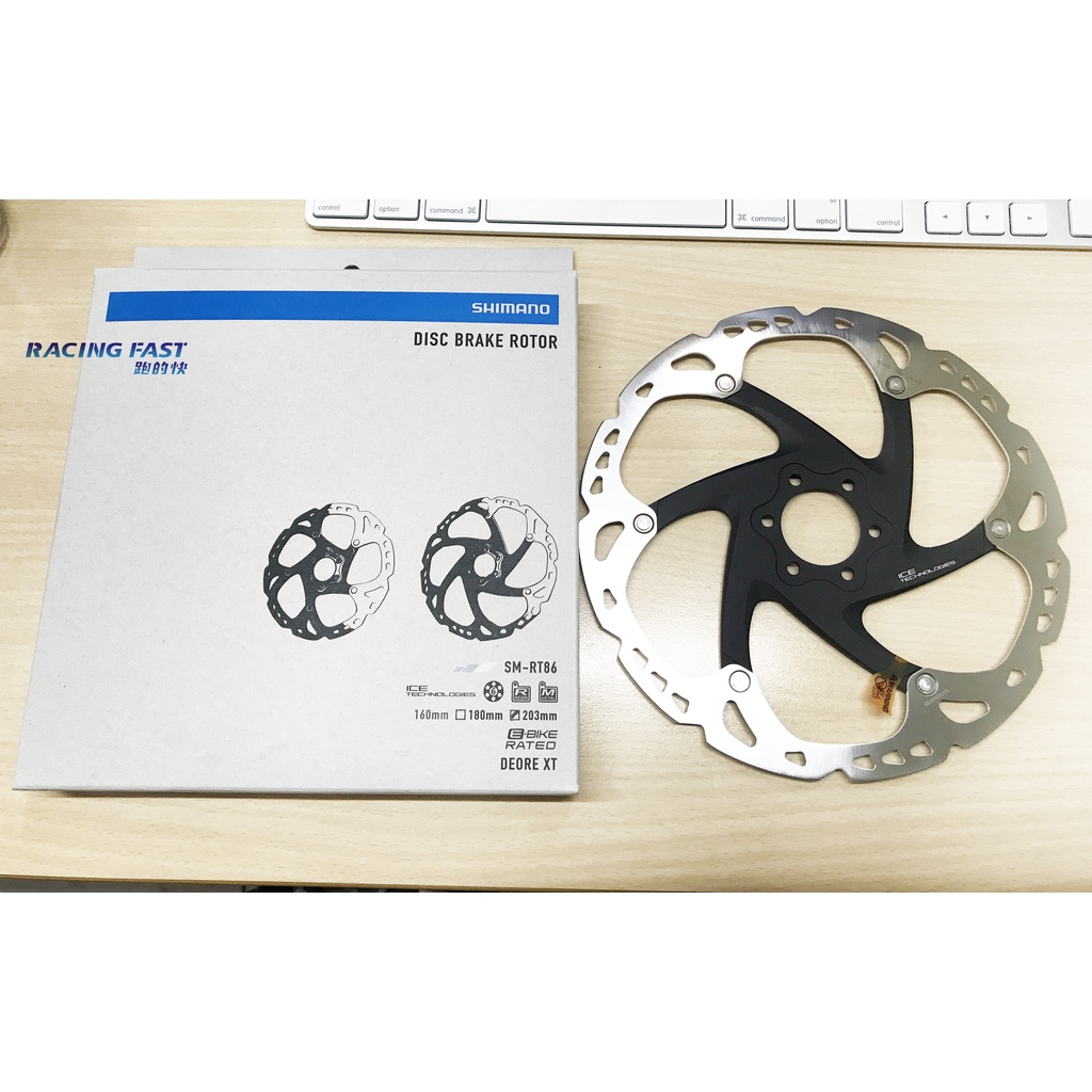 SHIMANO SM-RT86 六孔式碟盤 203 (Ice) 169g ISMRT86L2 單片價 ☆跑的快☆ | 蝦皮購物